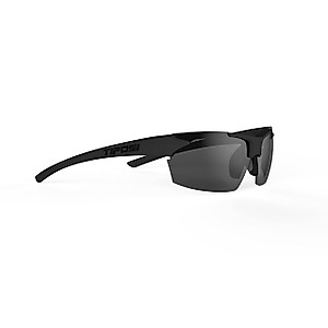 Tifosi Jet - Interchangeable Sport Sunglasses (Matte Black (Smoke/AC Red/Clear))