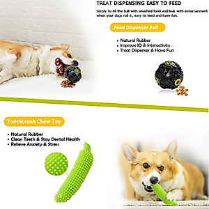 Aipper Dog Puppy Toys 23 Pack, Puppy Chew Toys for Fun and Teeth Cleaning, Dog Squeak Toys,Treat Dispenser Ball, Tug of War Toys, Puppy Teething Toys, Dog Rope Toys Pack for Puppy to Small Dogs