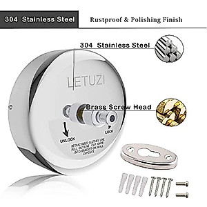 Retractable Clothesline * 2 Pcs, 304 Stainless Steel Clothing Line Dryer with Adjustable Rope String, 9.2 Feets Clothes Line for Hanging Drying Indoor Room Bathroom Laundry Outdoor Travel(Double)