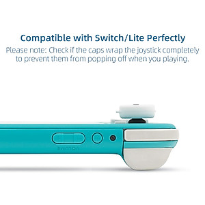 GeekShare 4PCS Cute Animal Theme Thumb Grip Caps,Soft Silicone Joystick Cover Compatible with Nintendo Switch/OLED/Switch Lite - Bear and Dog