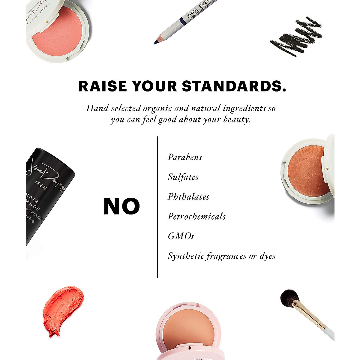 Jillian Dempsey Khôl Eyeliner | Waterproof Eyeliner Pencil with Built-in Smudger | Long-Lasting Intense Color I Black Sapphire