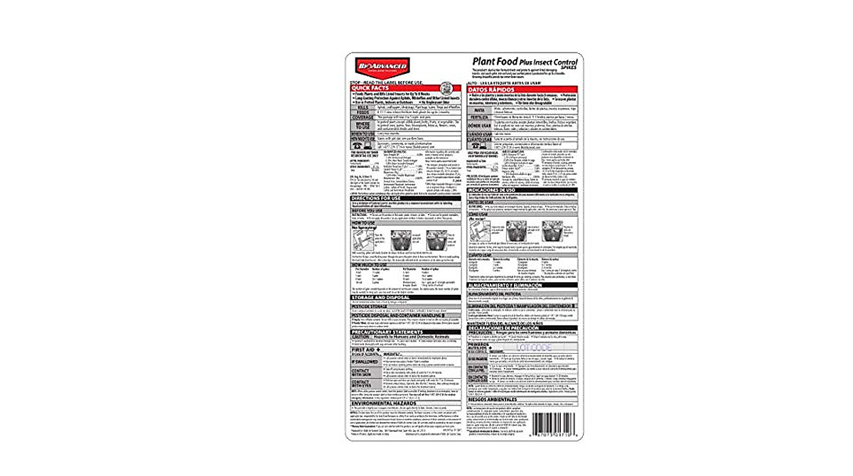 BioAdvanced Insect Control Spikes for Healthy Plants
