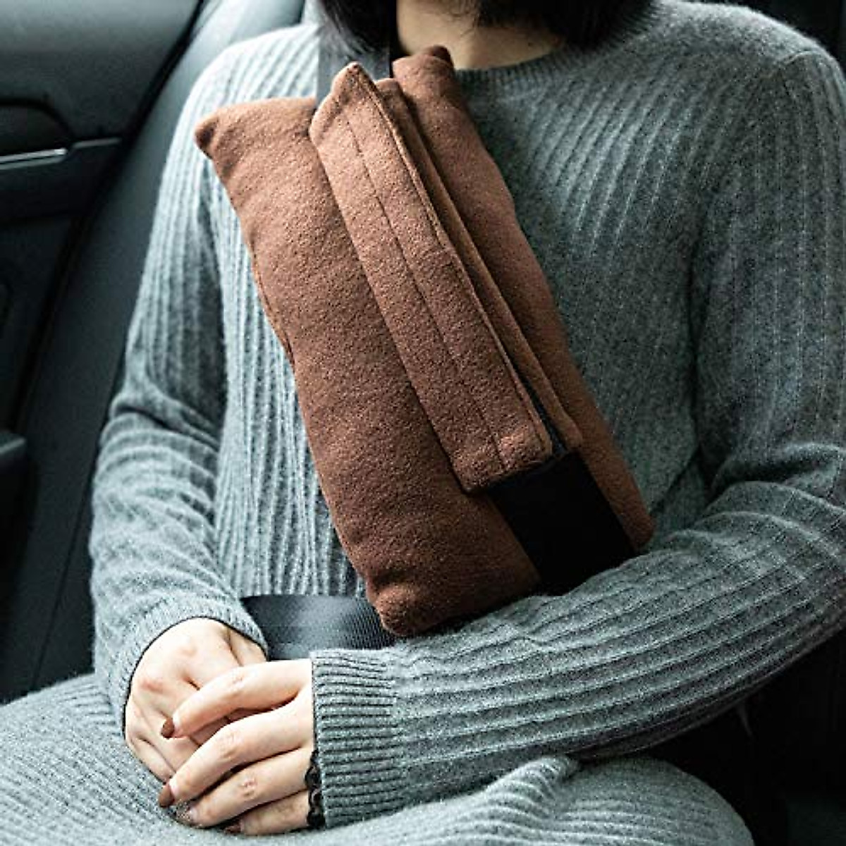 GNEGNI Seat Belt Pillow for Kids, Car Seat Travel Pillow to Protect Head Neck and Shoulder, Patient Care Surgery Recovery Support Cushion Pad, Seat Belt Cushions Pads Protectors for Child Adults