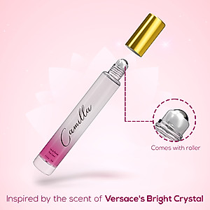 Regal Fragrances for Women rollerball - set of 4 - Naomi, Camilla, Chase, and Crimson - INSPIRED by BRIGHT CRYSTAL, JADORE, BACARAT RUGE 540, FLOWRBOM - (0.33 fl oz / 10ml) each