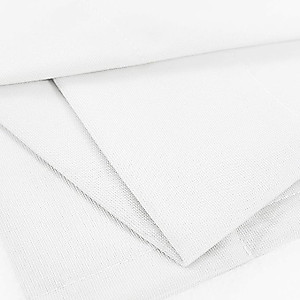 Hospital Privacy Partition Silver Grommet Curtain, Extra Wider Medical Privacy Curtain for Room Divider, Cubicle Divider Curtain for SPA Clinic Show Room(1 Panel,12ft Wide x 7ft Tall,White)