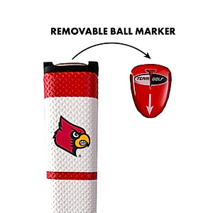 Team Golf NCAA LOUISVILLE Golf Putter Grip Team Golf NCAA Golf Putter Grip (Multi Colored) with Removable Ball Marker, Durable Wide Grip & Easy to Control