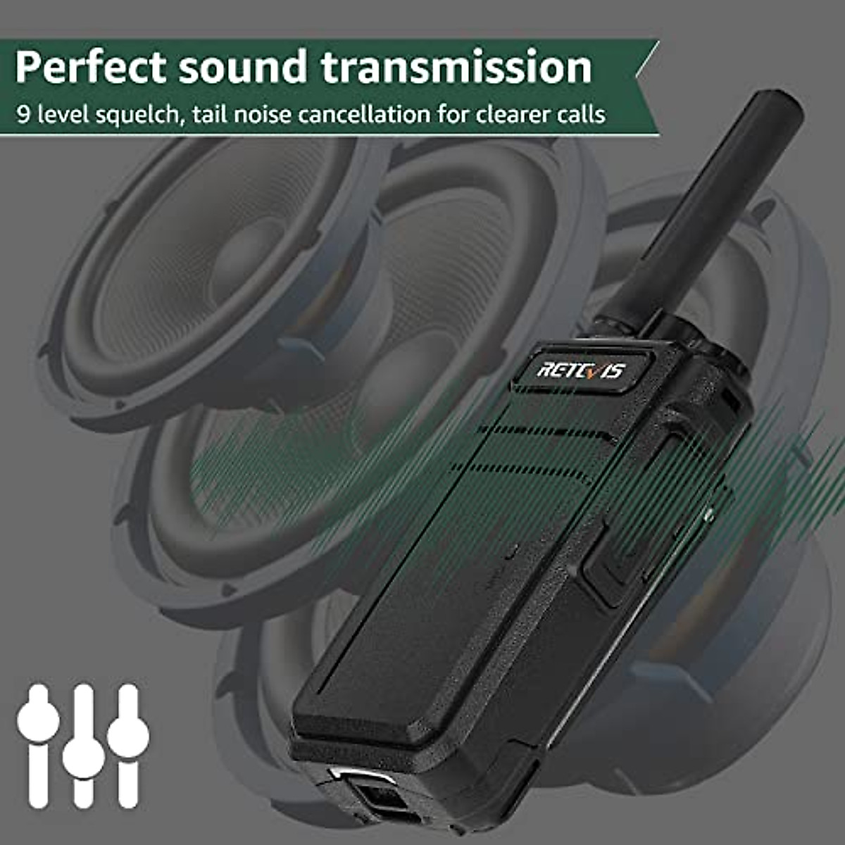 Retevis RB37 New Version,Bluetooth Two Way Radio,Walkie Talkies for Adults,Wireless Earpiece,2000 mAh,VOX,Type-C,for Retail Pet Hospital (2 Pack)