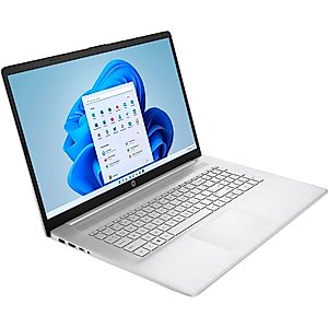 HP 2023 Newest Laptop, 17.3 Inch Display, Intel Core i3-1125G4 (Beat i5-10210U) Processor, 32GB DDR4 RAM, 1TB SSD, Intel UHD Graphics, WiFi, Bluetooth, Windows 11 Home in S Mode, Natural Silver