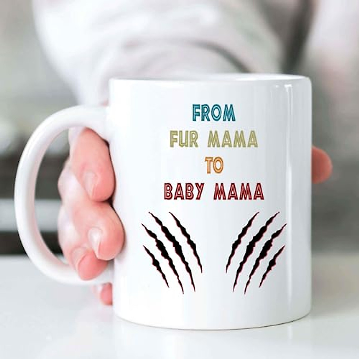 Personalized Baby Gift Ideas for Parents - for Showers & Birthdays - Navy Multicolor Unisex Sweat, 11 Oz White Ceramic Coffee Mug