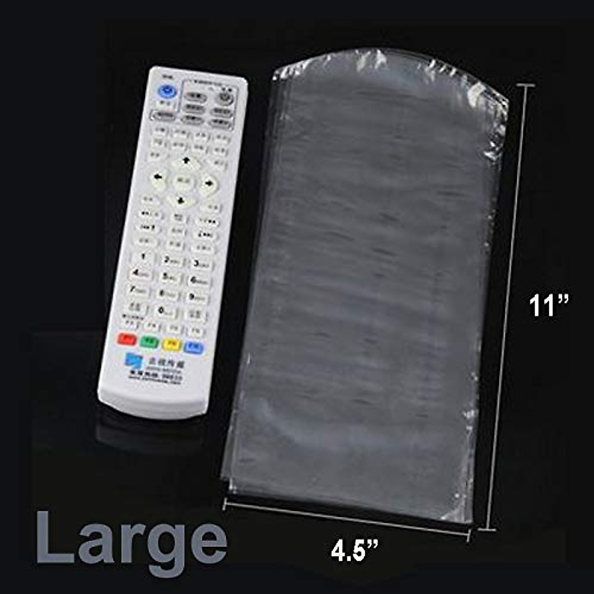 cooler depot 20 pcs Heat Shrink Wrap Bags for Remote Control (4.5X11inch) Clear Dust Proof Protective Case Film Cover Air Conditioner Video TV