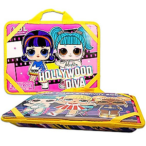 LOL Surprise Lap Desk Activity Set - LOL Arts and Crafts Bundle with Lap Desk, Coloring Book, Stickers, Games, and More | LOL Doll Travel Lapdesk Pack