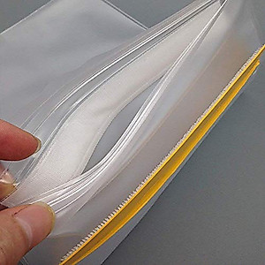 YUMQUA Clear Waterproof Bags, Water Tight Cases Pouch Dry Bags for Camera Mobile Phone Maps Pouch Kayak Military Boating Document Holder, Yellow