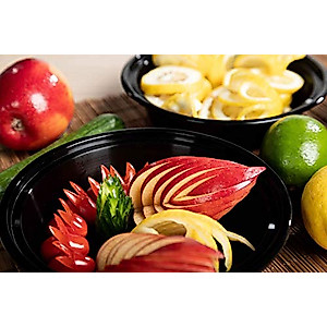 Meal Prep Container Reusable with Lids [25 Set- 24oz] Round Ideal-Lunch Container, Food Prep Containers, Food Storage Bento Box, Portion Control | Stackable | Microwave | Dishwasher | Freezer Safe.