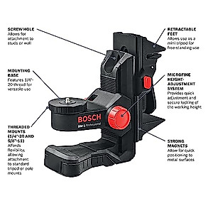 BOSCH - BM 1 Bosch Positioning Device for Line and Point Lasers BM1, Black