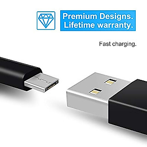 FASTSNAIL 26FT Extension Flat Charging Cable and Data Sync Cord Compatible with PS4/Xbox One Controllers, Kindle Fire, USB to Micro USB Power Cable Compatible with WyzeCam, WyzeCam V3, YI Cam etc.