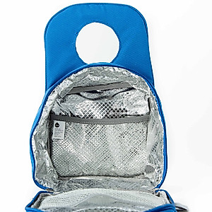 milkdot Designer Insulated Lunch Bag, Black, Reusable Cooler Tote for Food & Drinks, Perfect for Women, Men and Kids, Stylish for boy and girls of all ages (Black)