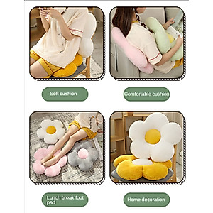 WYIKE Little Daisy Sofa Pillow Cute Flower Bay Window Cushion Sunflower Cushion Office Seat Cushion (Purple)