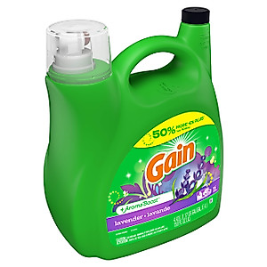 Gain + Aroma Boost Liquid Laundry Detergent, Lavender, 96 Loads 150 fl oz