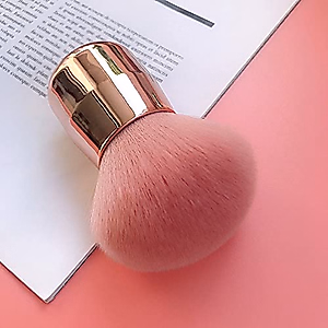 Tenmon Foundation Brush Kabuki Brush Blush Brushes New Concealer Brushes Cosmetic Tool for Valentines Day Gifts (Pink)