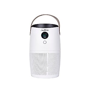 Air Purifier for Small Room HEPA Filter Cleaner:Bedroom Office, Desktop, Portable, Automatic detection of air quality, intelligent adjustment of filtration level Rechargeable Battery Powered
