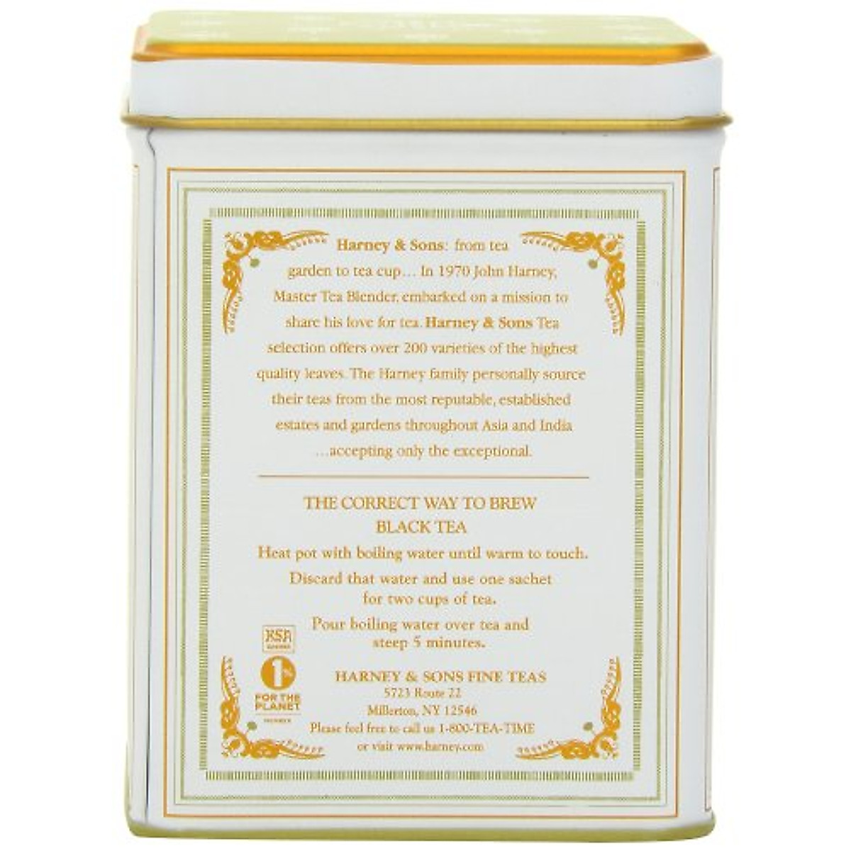 Harney & Sons Darjeeling Black Tea, 20 Sachets of Black Tea | Classic Collection, 20 sachet tin