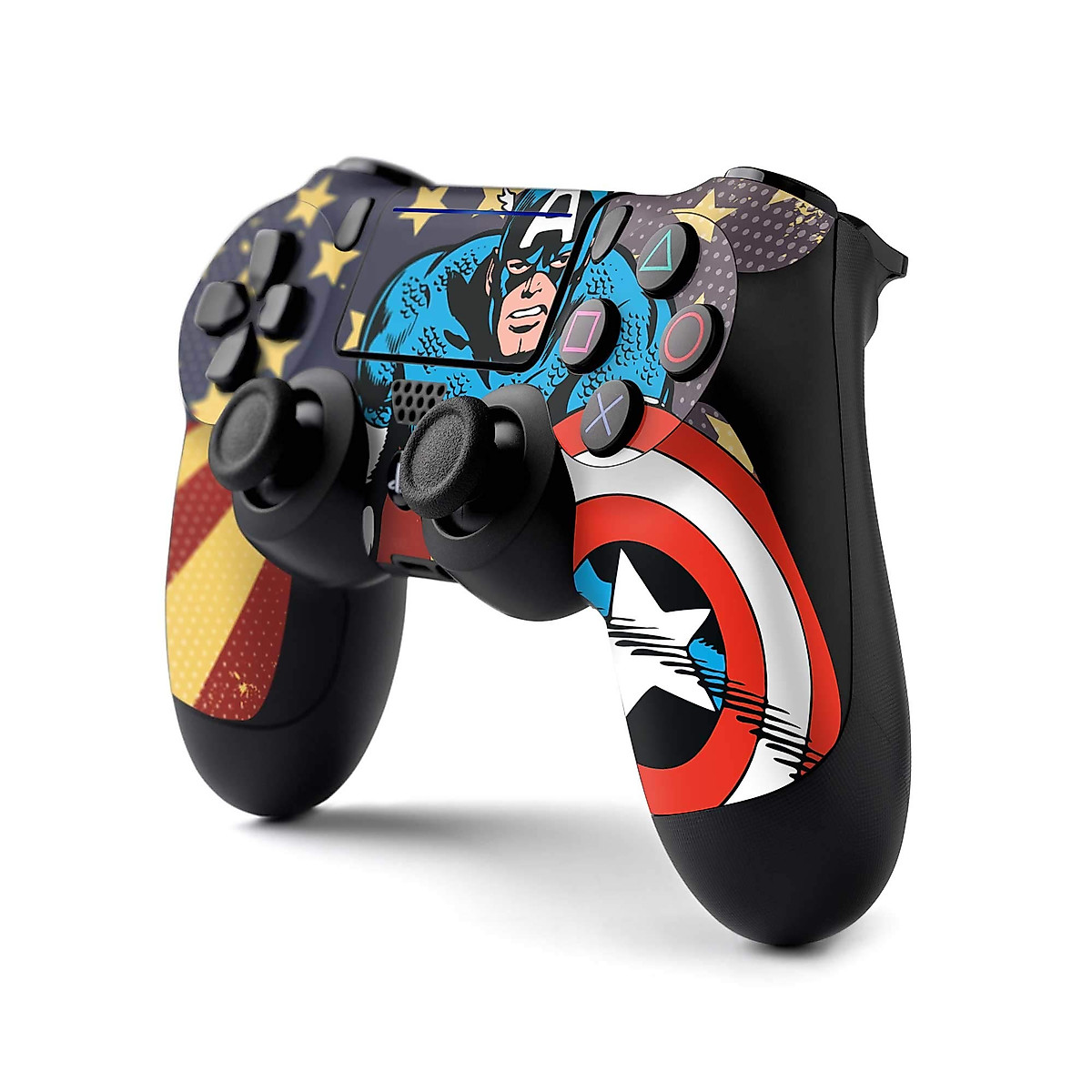 Controller Gear Marvel Comics - Captain America - Stars and Stripes - PS4 Controller Skin (Controller Sold Separately) - PlayStation 4