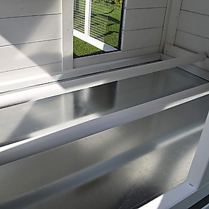 PawHut 65" Chicken Coop Wooden with Detachable Run, Outdoor Chicken House Poultry Cage Hen with Nesting Box, Removable Tray, Roosting Bars, Ramp, for Garden Backyard, Gray