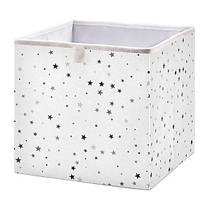 Blueangle Scandinavian Stars Cube Storage Bin, 11 x 11 x 11 in, Large Collapsible Organizer Storage Basket for Home Décor（470）