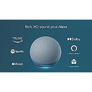 Echo (4th Gen) | With premium sound, smart home hub, and Alexa | Twilight Blue