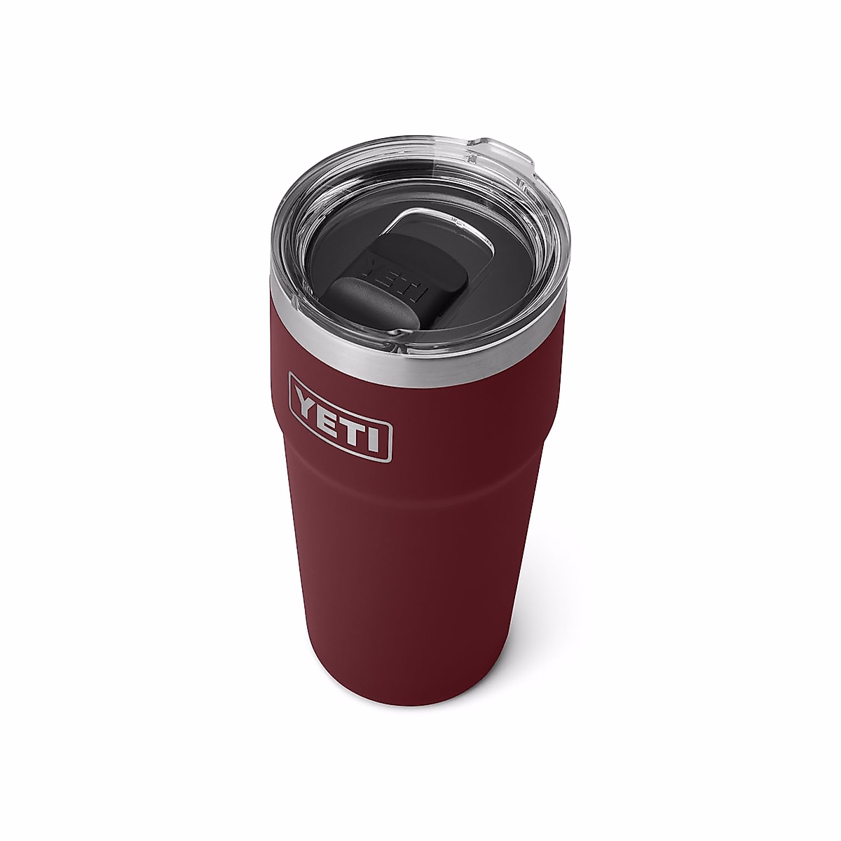 YETI Rambler 20 oz Stackable Tumbler, Stainless Steel, Vacuum Insulated with MagSlider Lid, Wild Vine Red
