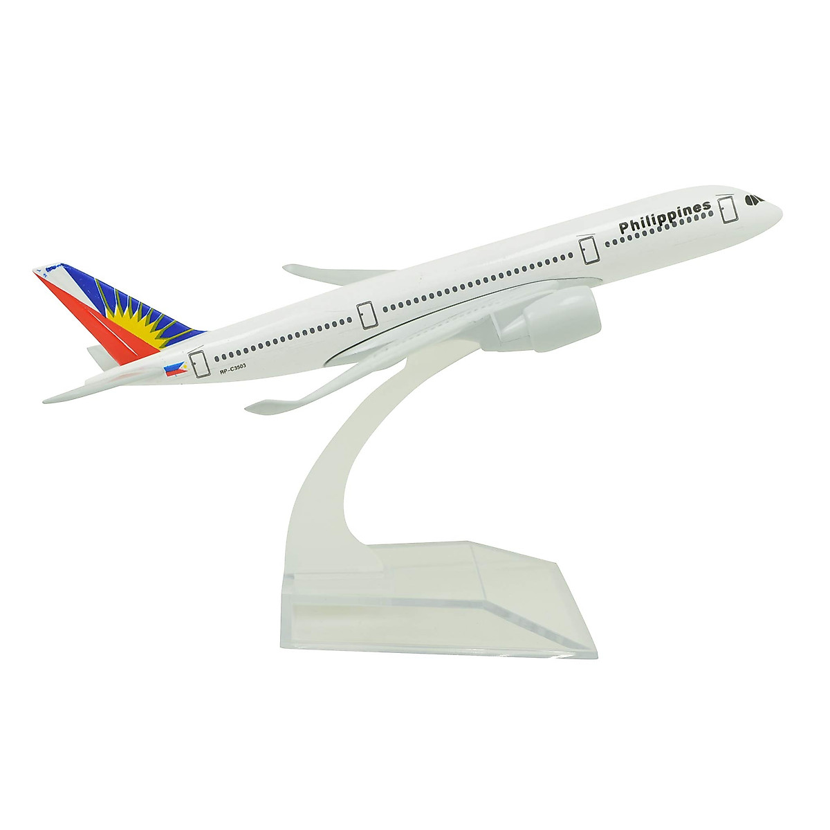 TANG DYNASTY(TM) 1:400 16cm Airbus A350 Philippine Airlines Metal Airplane Model Plane Toy Plane Model