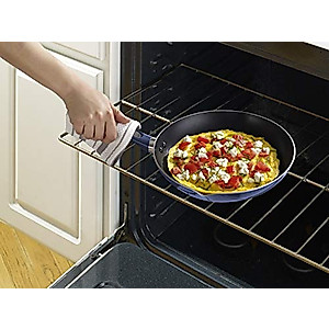 T-fal - B0370764 T-fal B03707 Excite ProGlide Nonstick Thermo-Spot Heat Indicator Dishwasher Oven Safe Fry Pan Cookware, 12-Inch, Blue