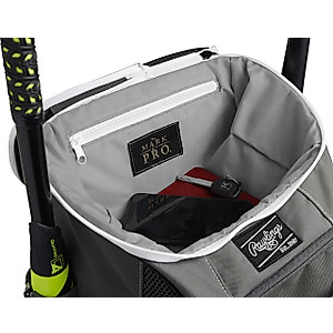 Rawlings | IMPULSE Backpack Equipment Bag | Baseball/Softball | Black