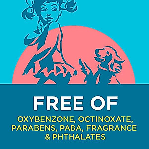 Coppertone Kids Roll-On Sunscreen with Blue Color, Zinc Oxide Sunscreen Lotion, Kids Tear Free Sunscreen, 2.5 fl oz bottle