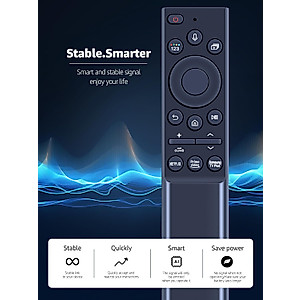 New 2021 Models BN59-01357F Voice Replacement Remote Control for Samsung QLED Smart TVs Compatible with Neo QLED, The Frame and Crystal UHD Series (BN59-01357F)