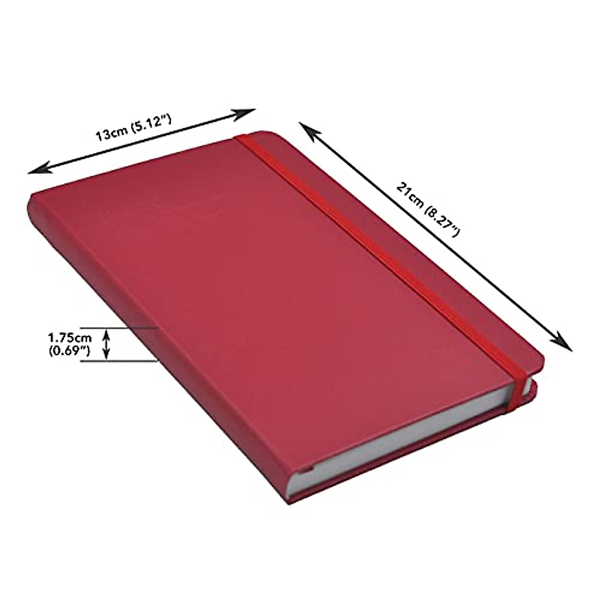 Hardcover Classic Notebook, 2 Pack, Journal, Total 240 Sheets/480 Pages, Perfect Notebooks for Work, Travel, College, Business