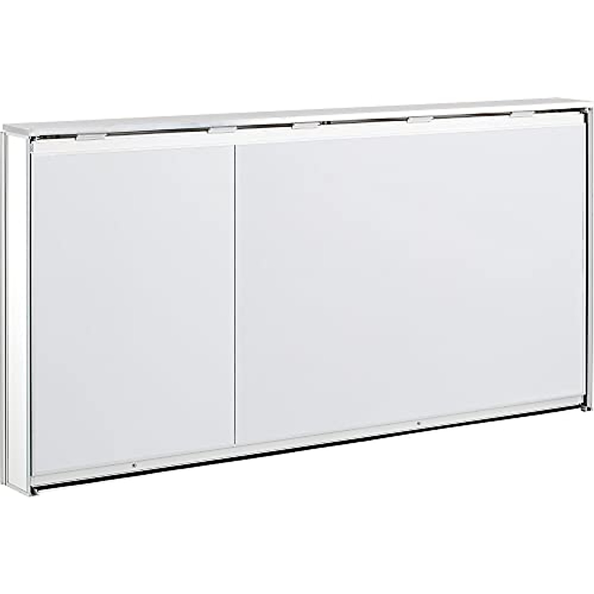 Signature Hardware 950613-53 Pallas 53" x 27-5/8" Lighted Frameless 3 Door Medicine Cabinet with Tunable LED and Electrical Outlet