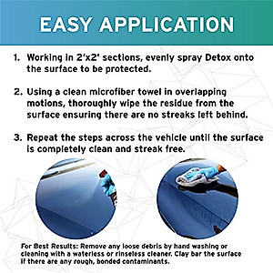 Ethos Detox - Ceramic Coating Prep Spray, Panel Wipe, Glass Cleaner - Remove Your Old Ceramic Coating, Wax, or Sealant - Multi-Purpose Formula - Leaves Nothing But the Shine