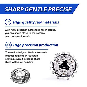 SH90 Replacement Heads for Philips Norelco Shavers Series 9000, Upgrade SH90/72 replacement Heads (3 count)