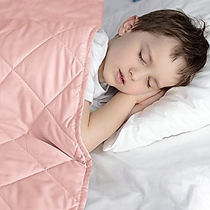 EXQ Home Toddler Comforter Baby Quilt Blanket Soft Lightweight,39X47 Inches Polyester Toddler Nursing Blanket for Infant and Newborn, Ultra Soft for Crib Bed,Stroller,Travel,Outdoor(Pink)