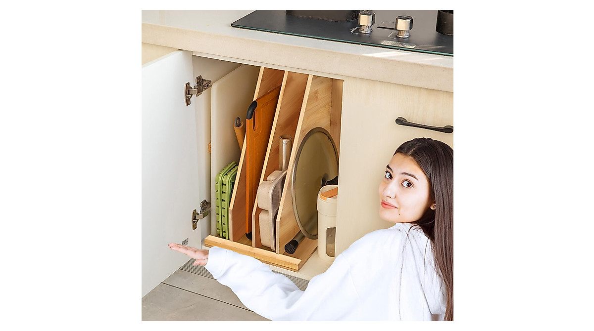 Brvclon Kitchen Tray Dividers - Organize Your Cabinets