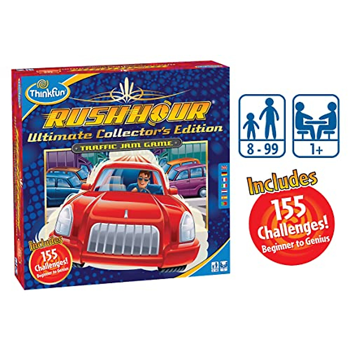 ThinkFun Rush Hour Ultimate Collector’s Edition – Escape Gridlock in Style for Ages 8 and Up