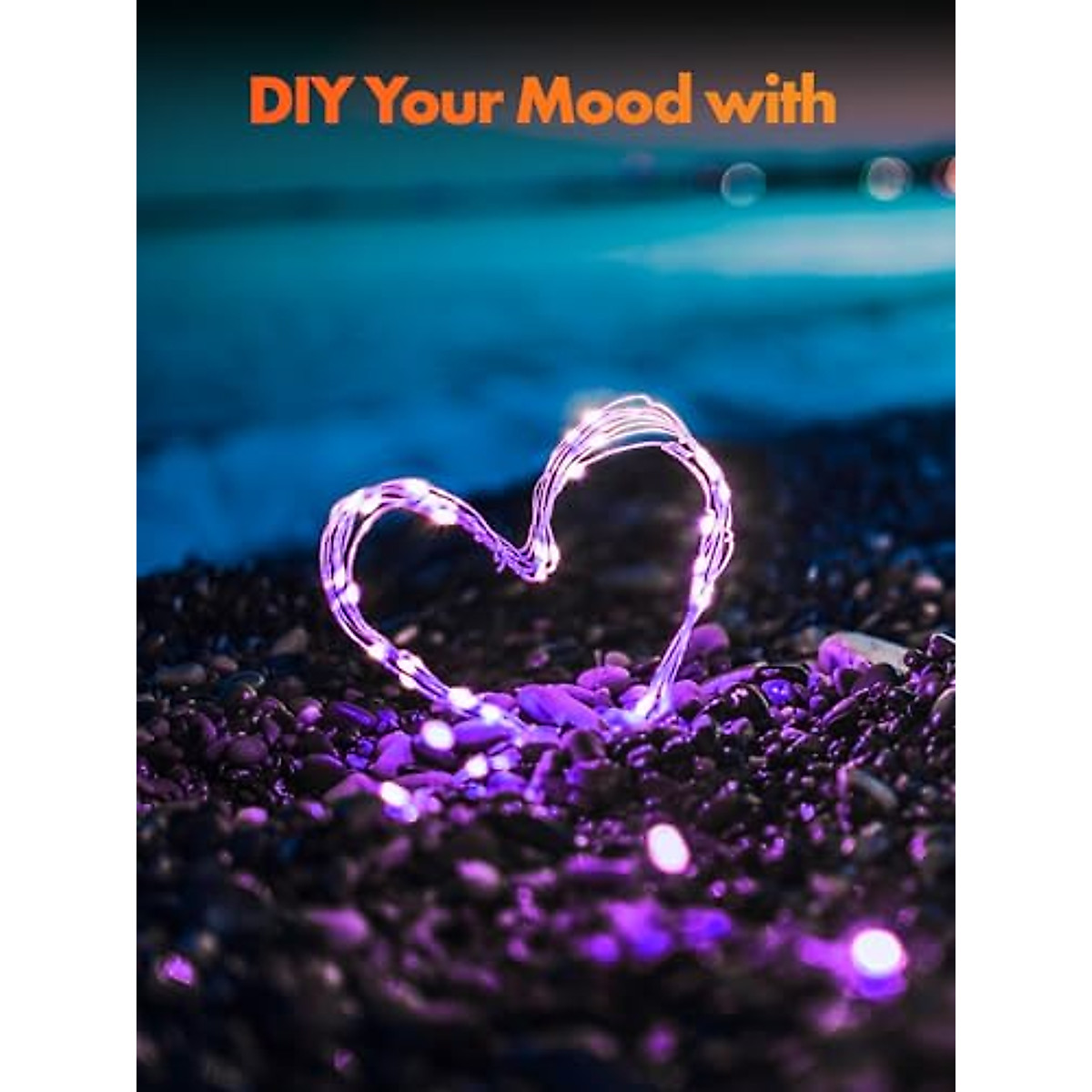 Twinkle Star 4 Pack Outdoor Solar String Lights, 39.4 FT 120 LED Solar Powered Halloween Decorative Fairy Lights with 8 Modes, Waterproof Black Wire for Christmas Patio Yard Wedding Party, Purple