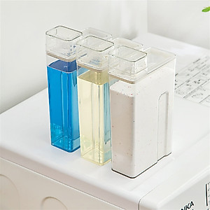 Food Storage Container 3PCS Cereal Container Airtight Keep Dry Pouring Storage Sealed Box 1230ml Laundry Detergent Sub Bottle Bathroom Laundry Powder Container Cereal Dispensers