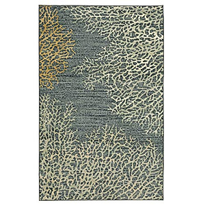 Mohawk Home Coral Reef Coastal Area Rug, 5'x8', Blue
