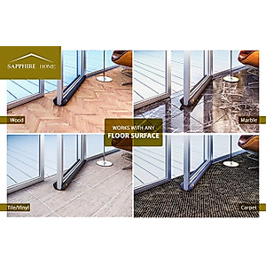 Sapphire Home Under Door Draft Stopper, 30 to 36 Inch Adjustable Waterproof Double Draft Blocker (Brown)