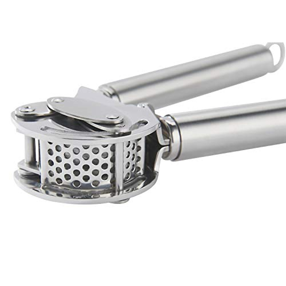 Rösle Stainless Steel Mincing Garlic / Ginger Press with Scraper, 9-inch