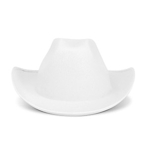 Zodaca White Cowboy Hat - Felt Cowboy Hats for Men, Women, Western Cowgirl Hat for Costume Birthday Bachelorette Party (Adult Size)