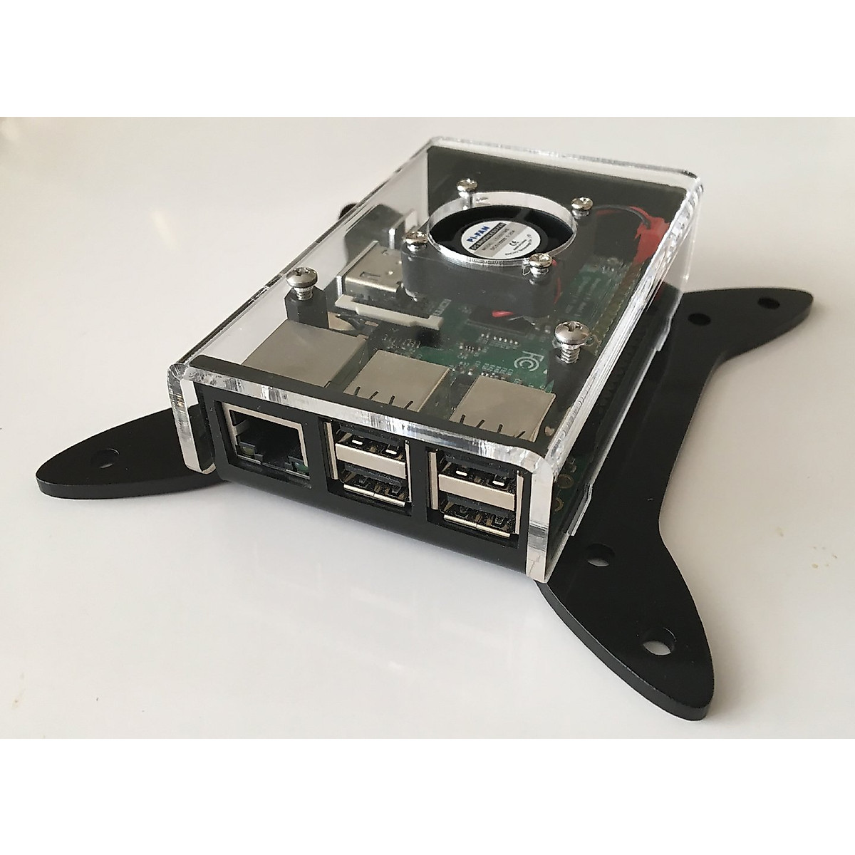VESA Mount Case for Raspberry Pi 3, 2 & B+ with Fan