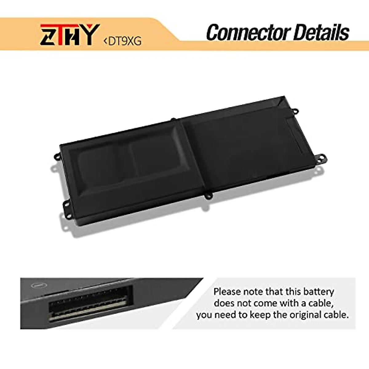 ZTHY 90Wh DT9XG Laptop Battery Replacement for Dell Alienware Area-51m R1 R2 ALWA51M-D1968W D1968B D1969PW D1733B D1746W D1735DB D1733PB D1766W D1748DW D1746B D1766B D1741DB Series 07PWKV 0KJYFY 11.4V